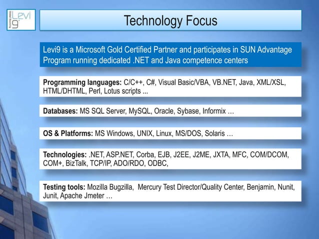 Levi9 corporate presentation | PPT