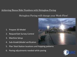 Stringless Paving: Preparing & Handling Models | PPTX
