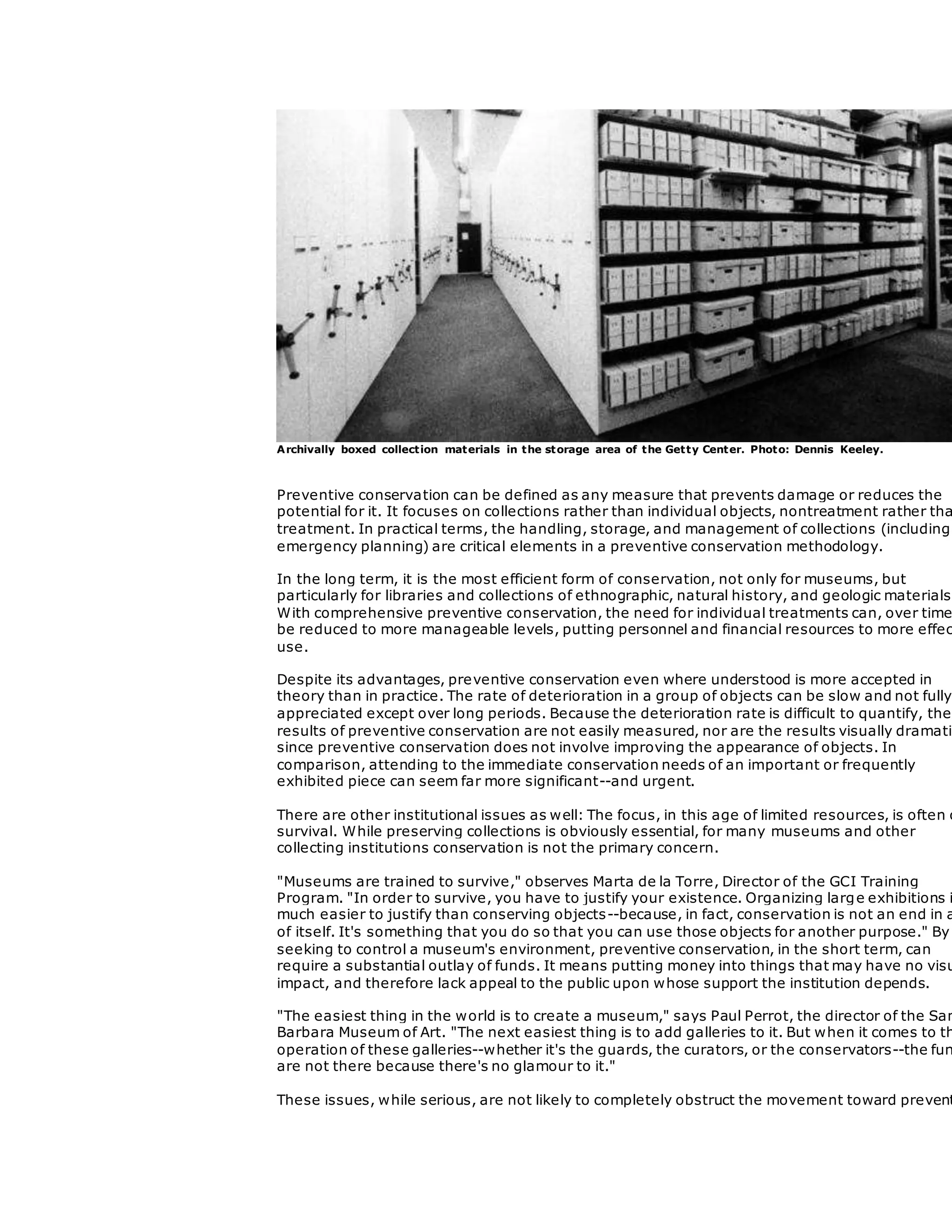 Levine jeffrey preventive conservation | DOC