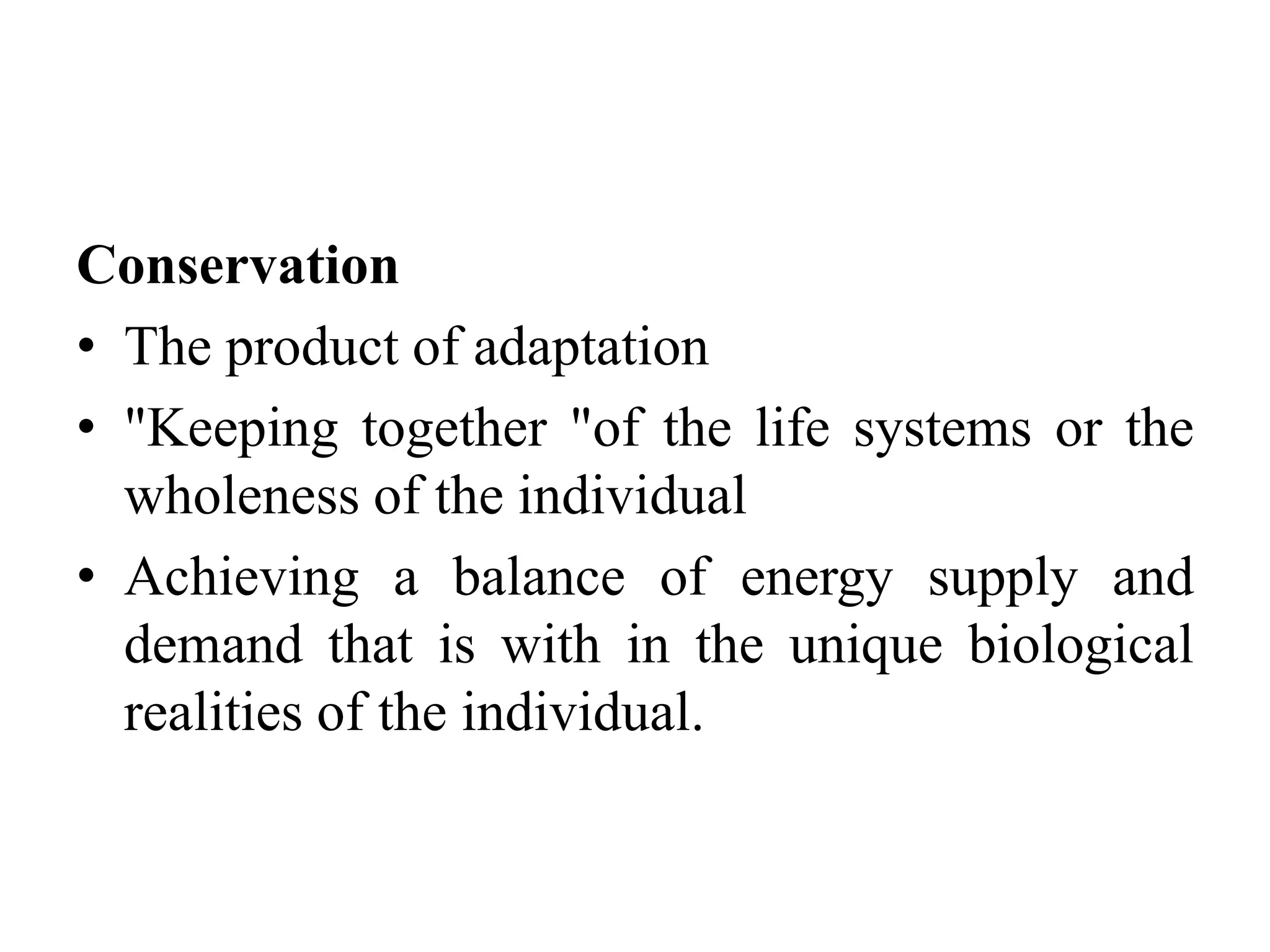 Levine's four conservation principles | PPTX