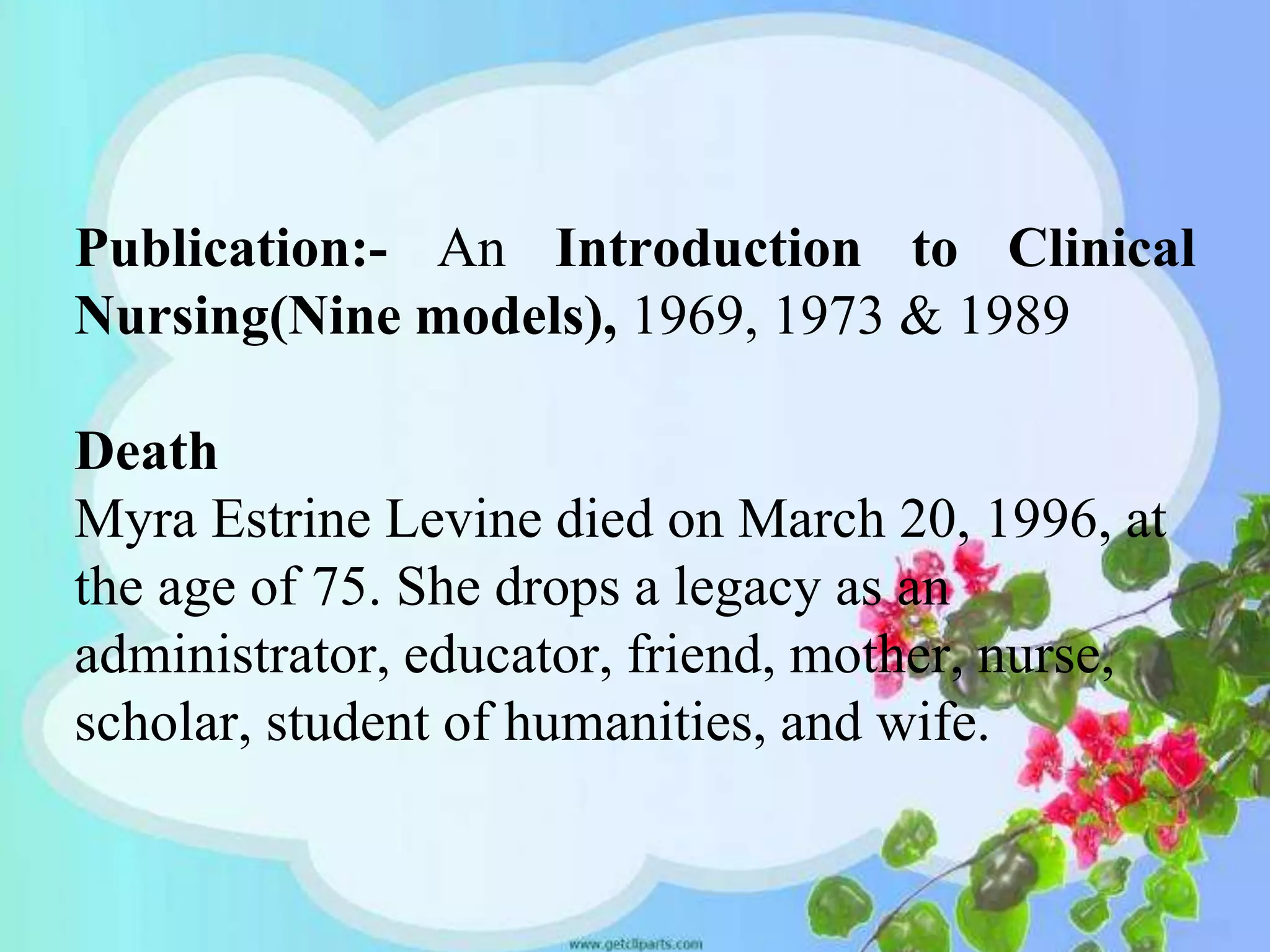 Levine's Theory- Theory of four conservation principles by Ms. Ritika ...