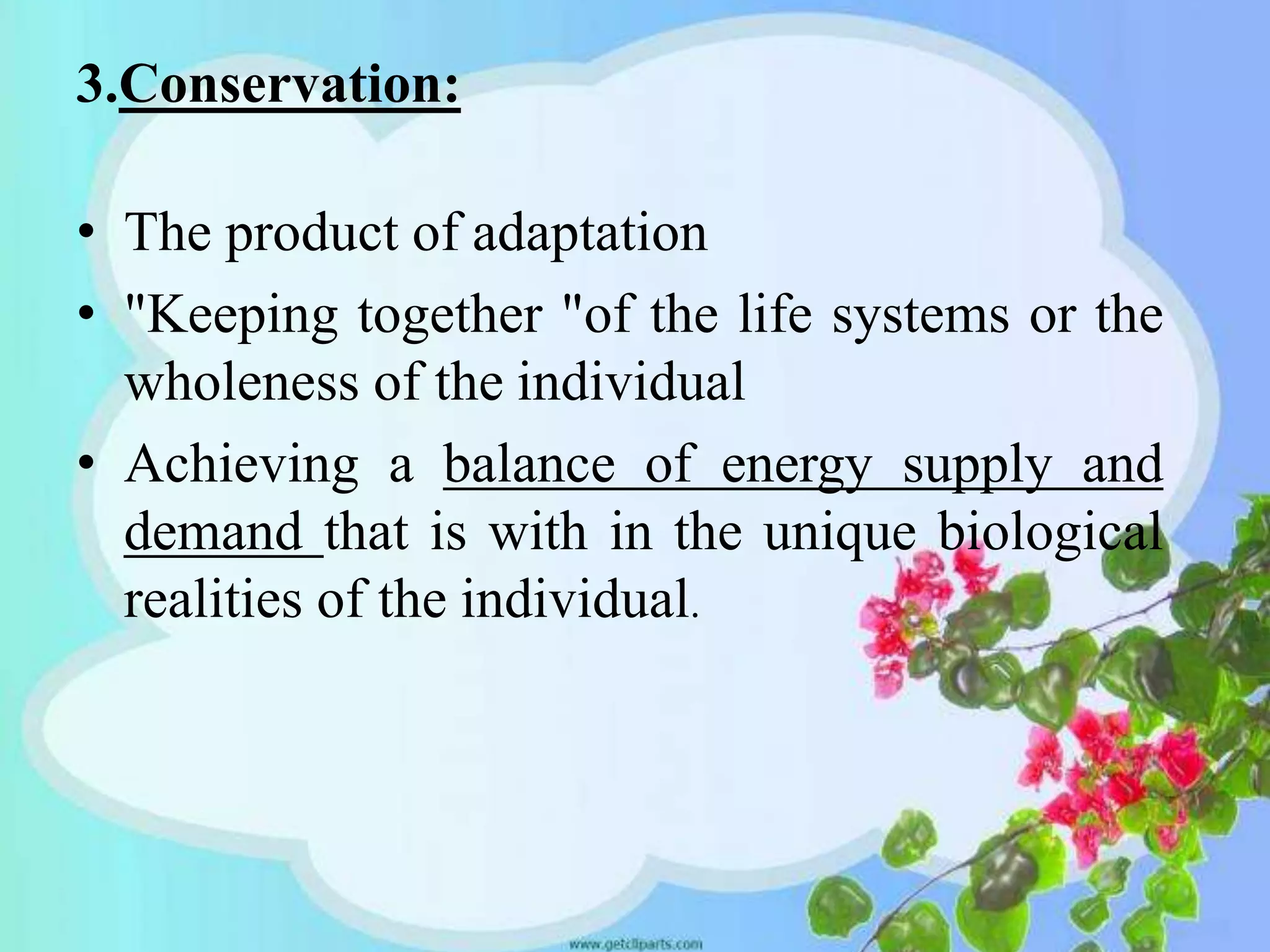 Levine's Theory- Theory of four conservation principles by Ms. Ritika ...