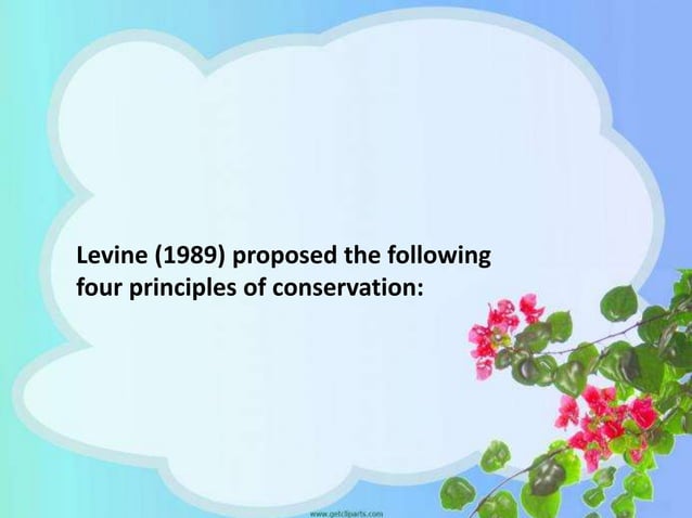 Levine's Theory- Theory of four conservation principles by Ms. Ritika ...
