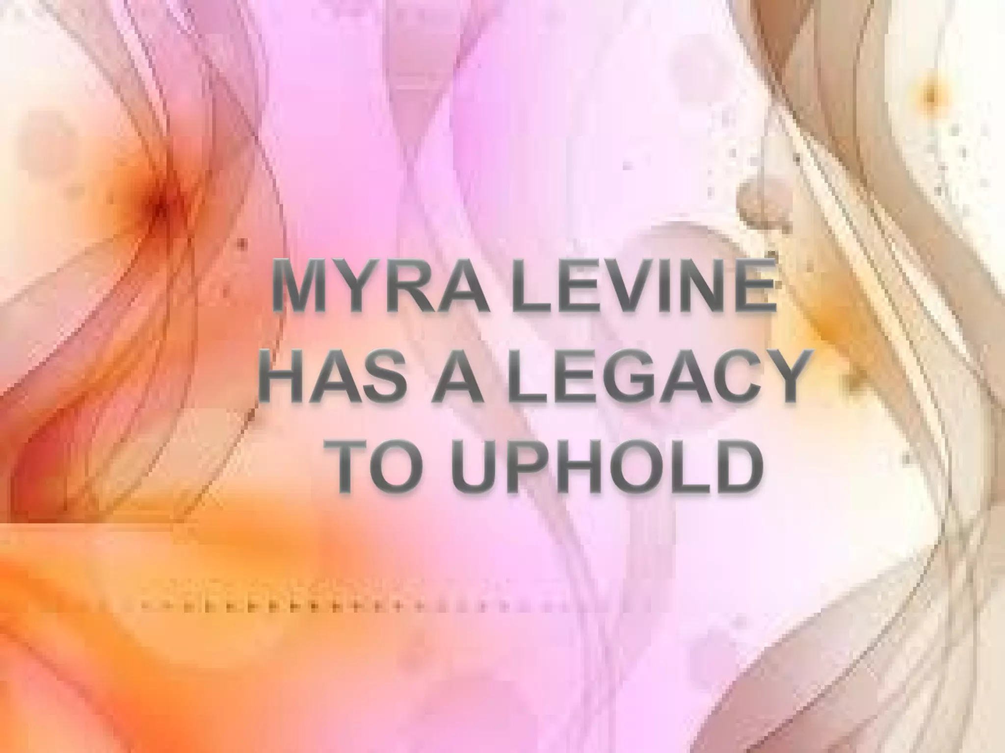 Levine's theory | PPT