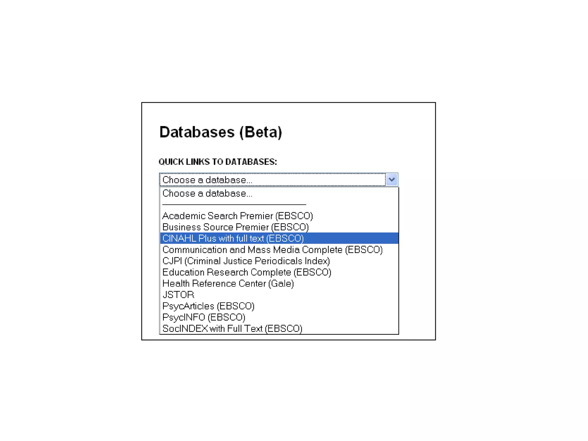 Levin library databases page redesign | PPTX | Databases | Computer Software and Applications