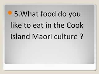 Levis Questions for the Cook Islands | PPS