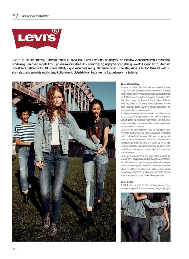 Case study marki Levi's z Albumu Superbrands Polska 2017 | PDF | Style & Fashion