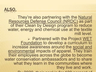 Levis CSR Practices | PPTX