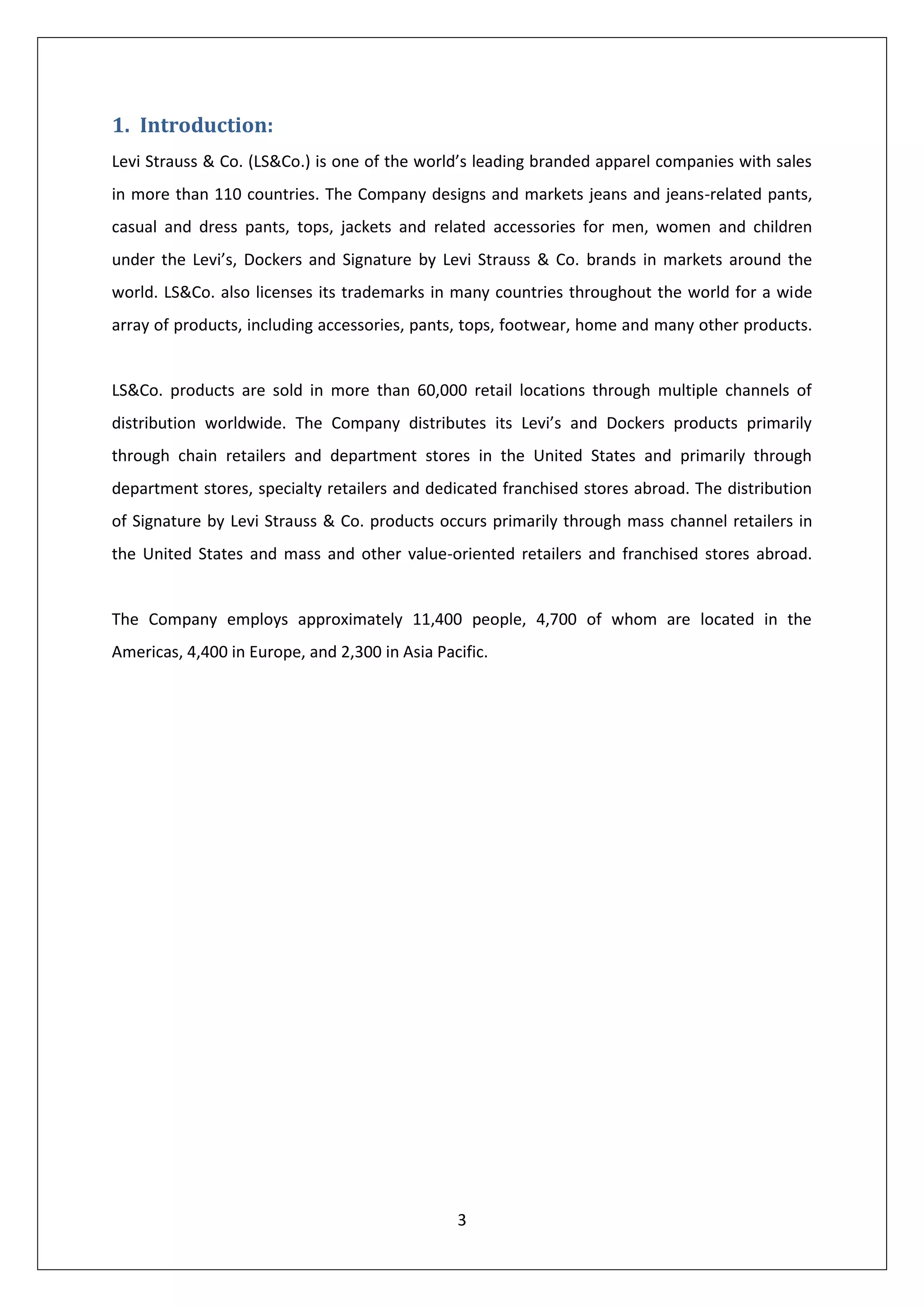 Levis: A study on organizational behaviour | DOCX