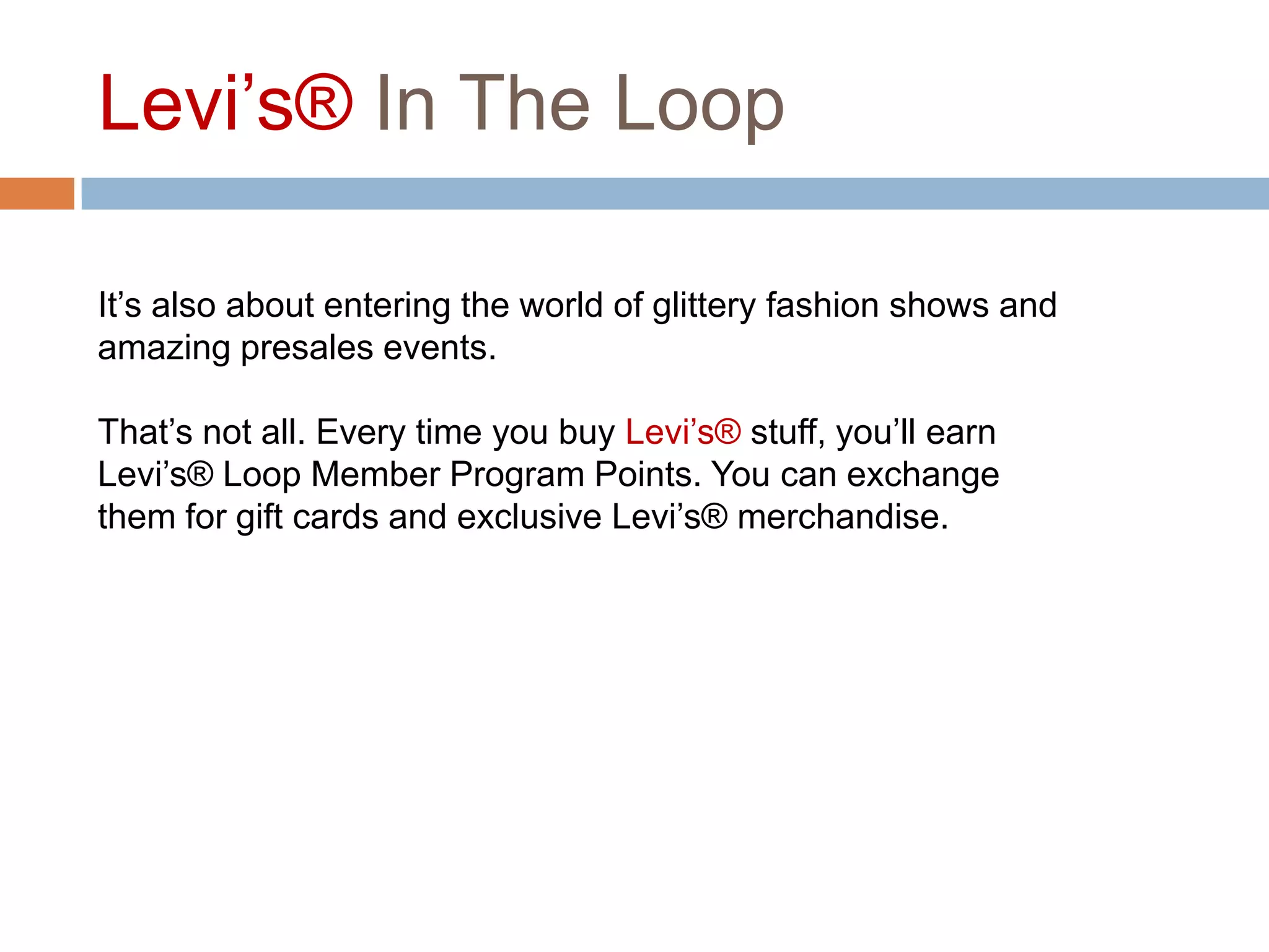 Levis strategicadvantagethroughinformation-phpapp01 | PPTX