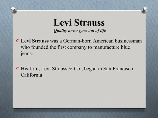 Levis starrus presentation | PPT