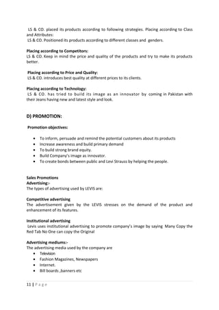 Levis strauss & co mm project | DOC