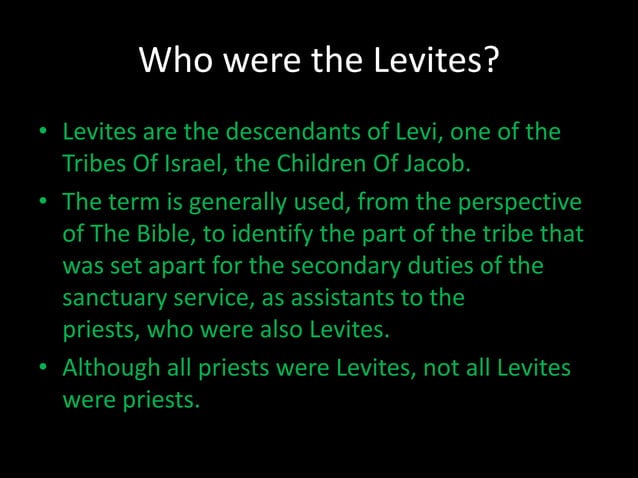 Levites Jewish Organization | PPT