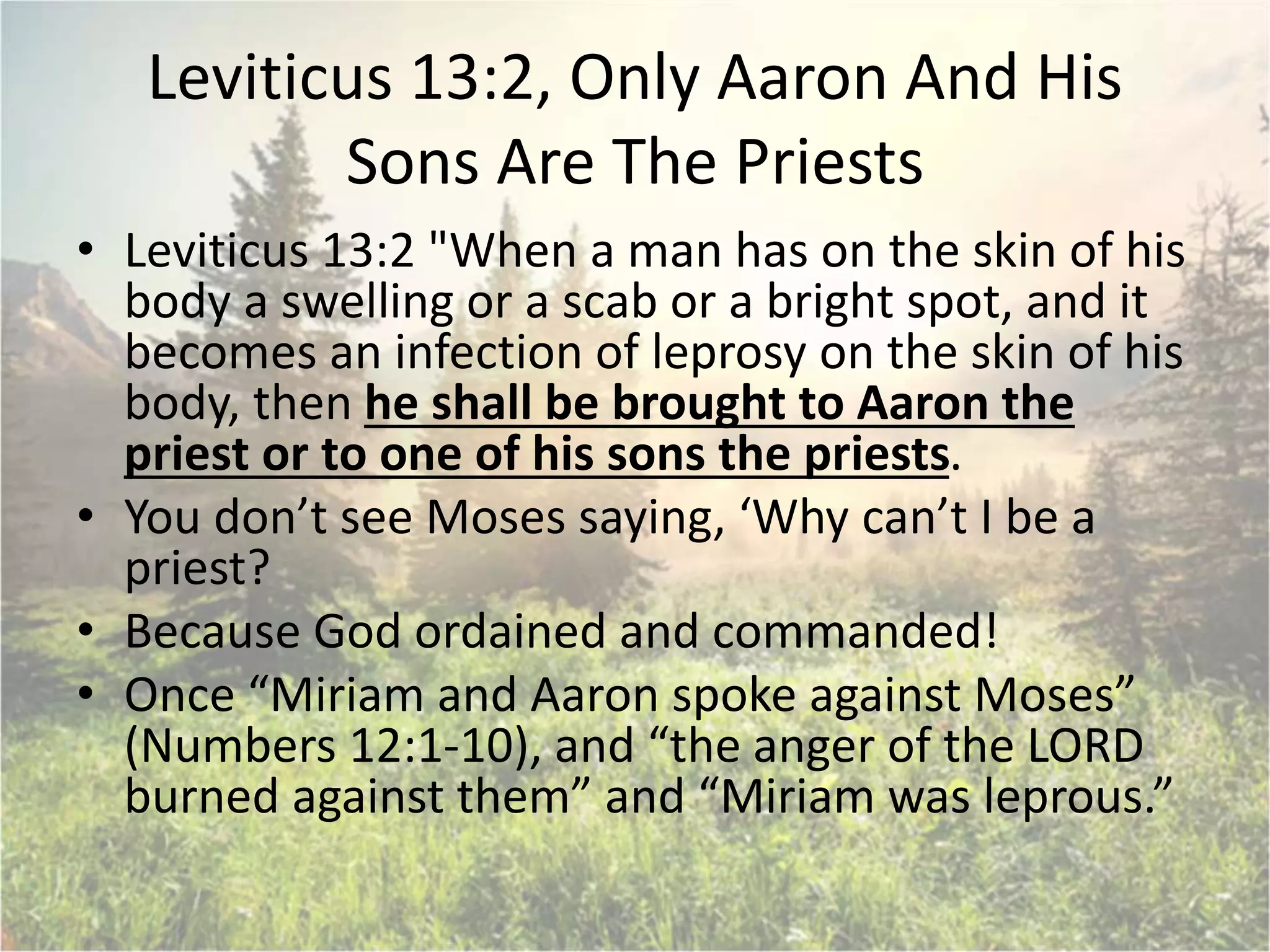 Leviticus 12-16, Scapegoat, Azazel, Satan the sin bearer, laws about ...
