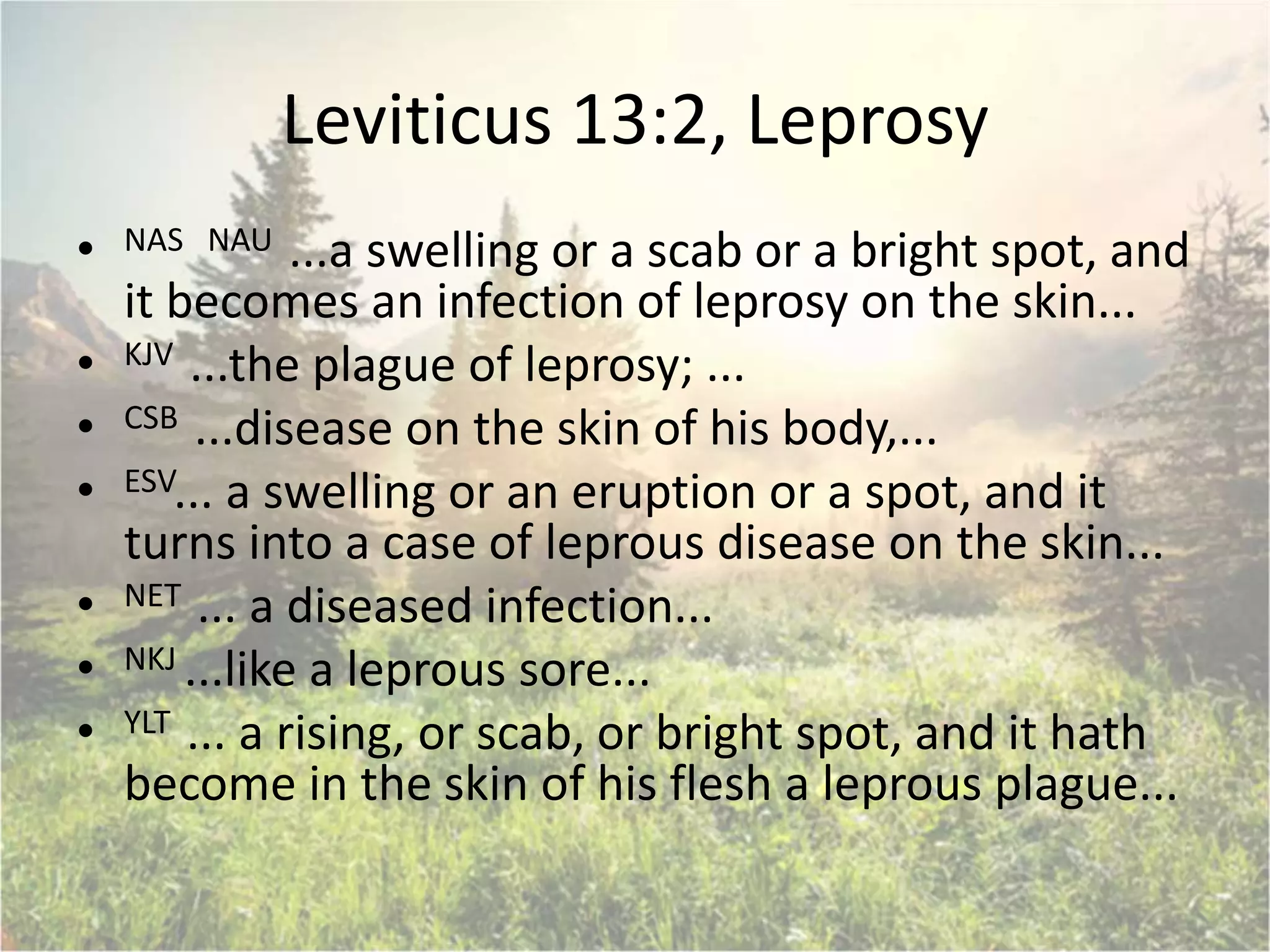 Leviticus 12-16, Scapegoat, Azazel, Satan the sin bearer, laws about ...