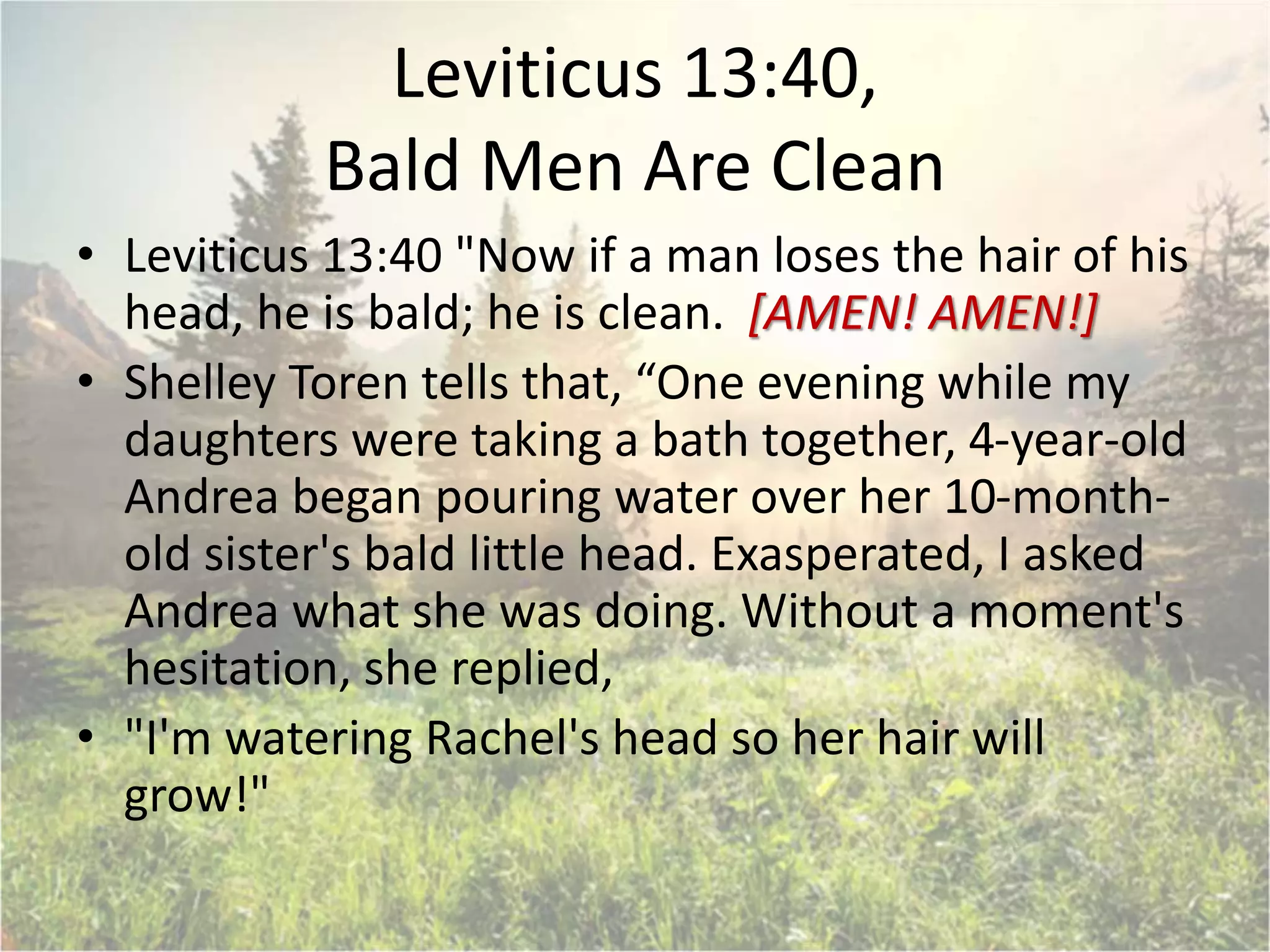 Leviticus 12-16, Scapegoat, Azazel, Satan the sin bearer, laws about ...