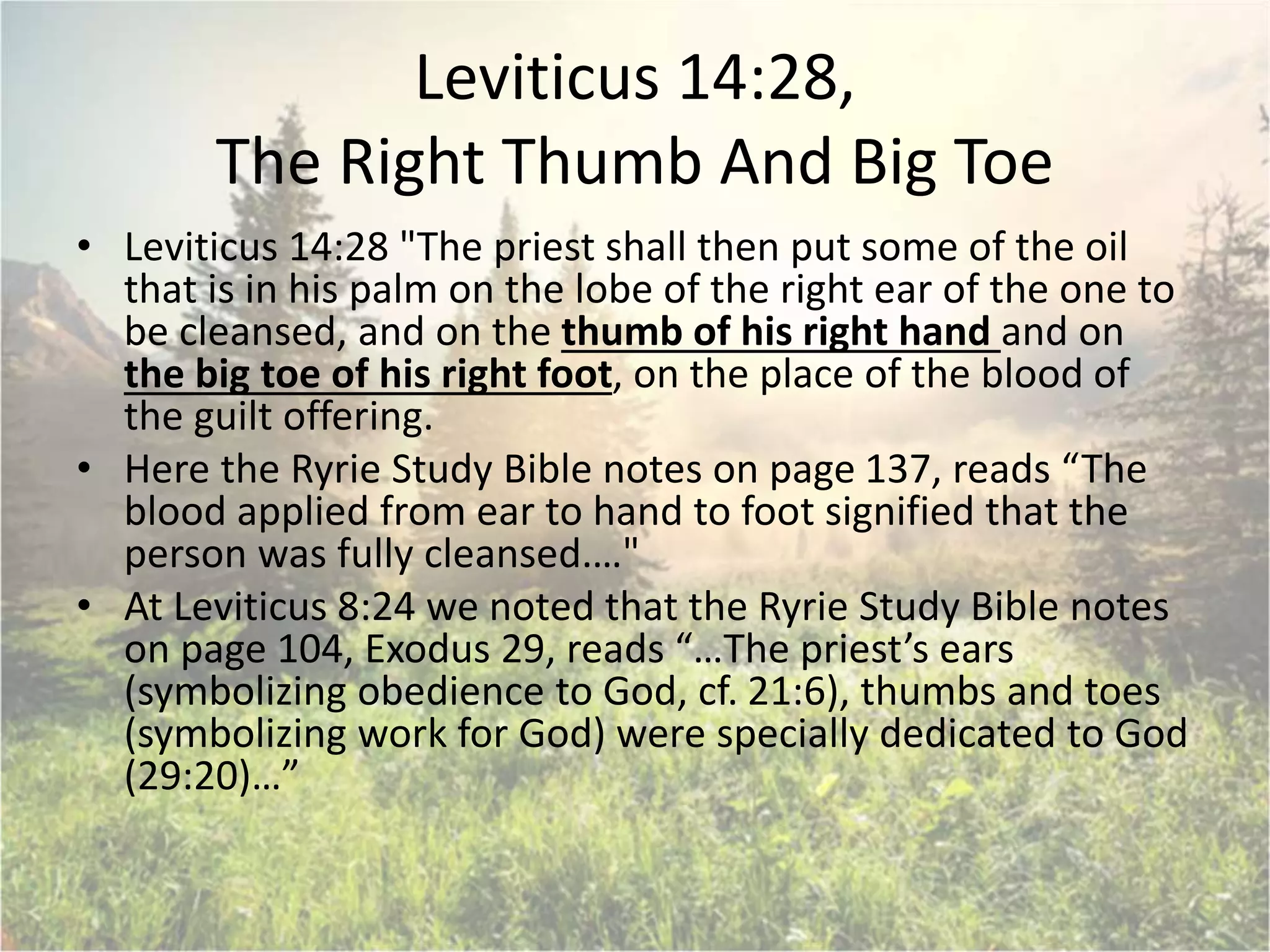 Leviticus 12-16, Scapegoat, Azazel, Satan the sin bearer, laws about ...