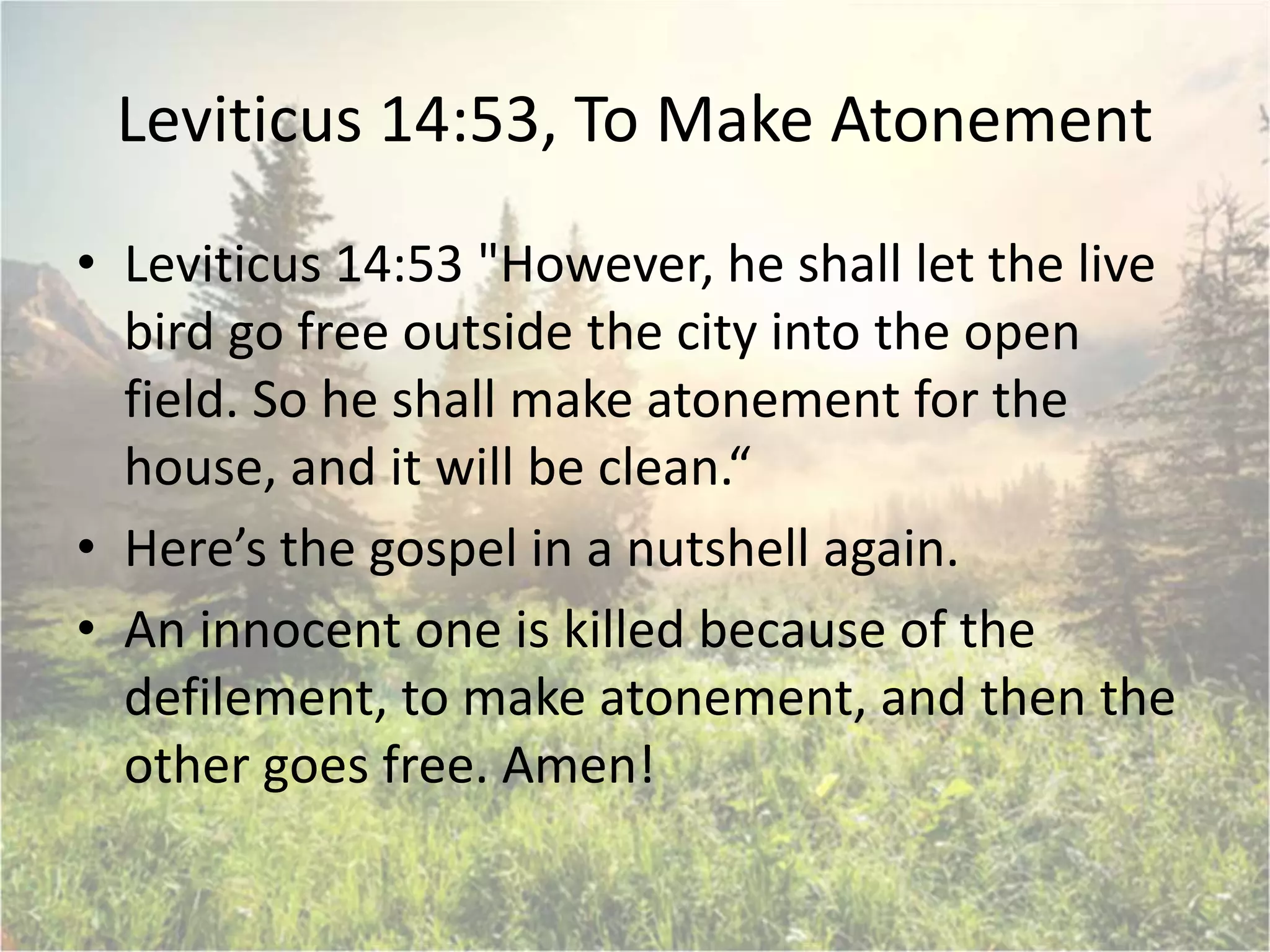 Leviticus 12-16, Scapegoat, Azazel, Satan the sin bearer, laws about ...