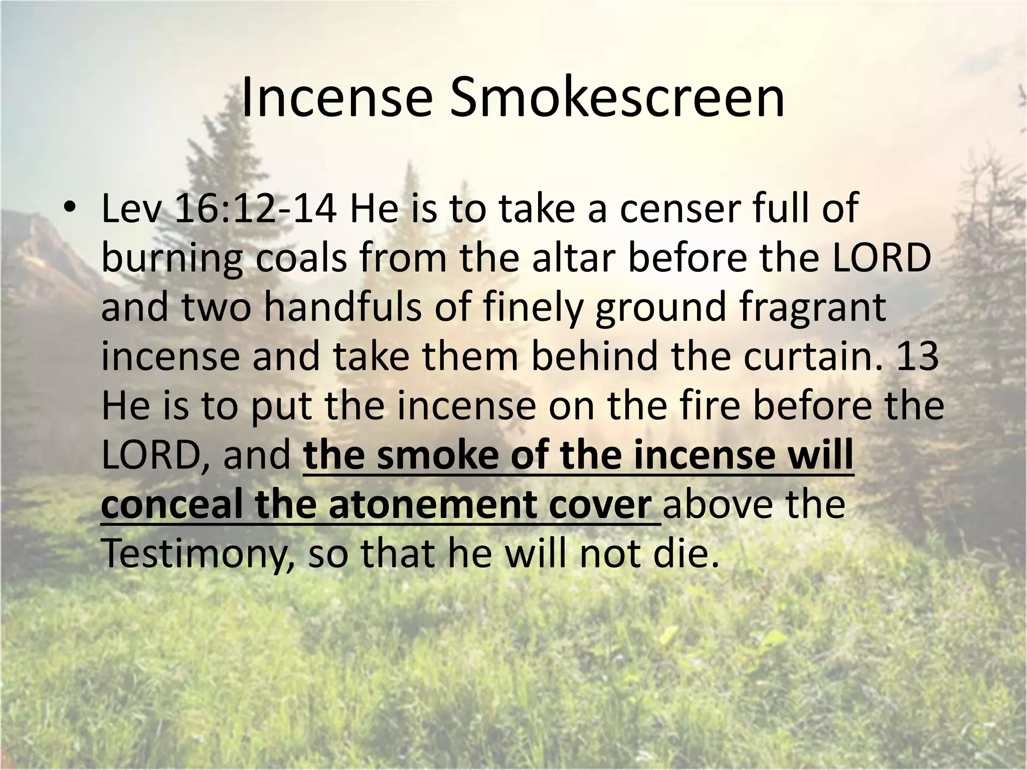 Leviticus 12-16, Scapegoat, Azazel, Satan the sin bearer, laws about ...