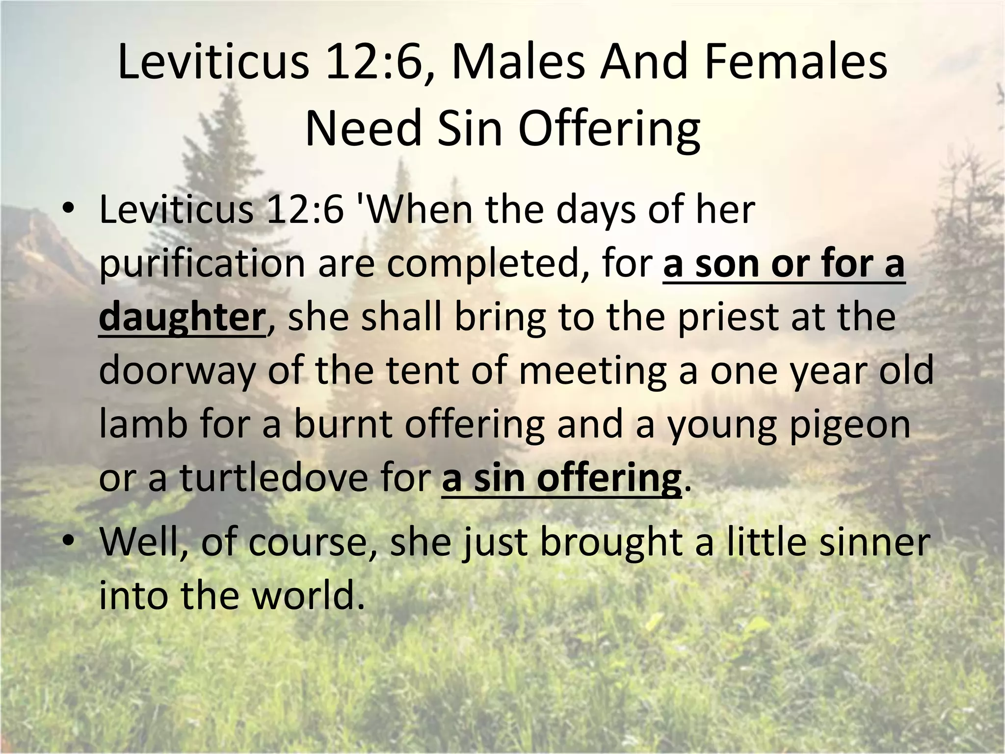 Leviticus 12-16, Scapegoat, Azazel, Satan the sin bearer, laws about ...