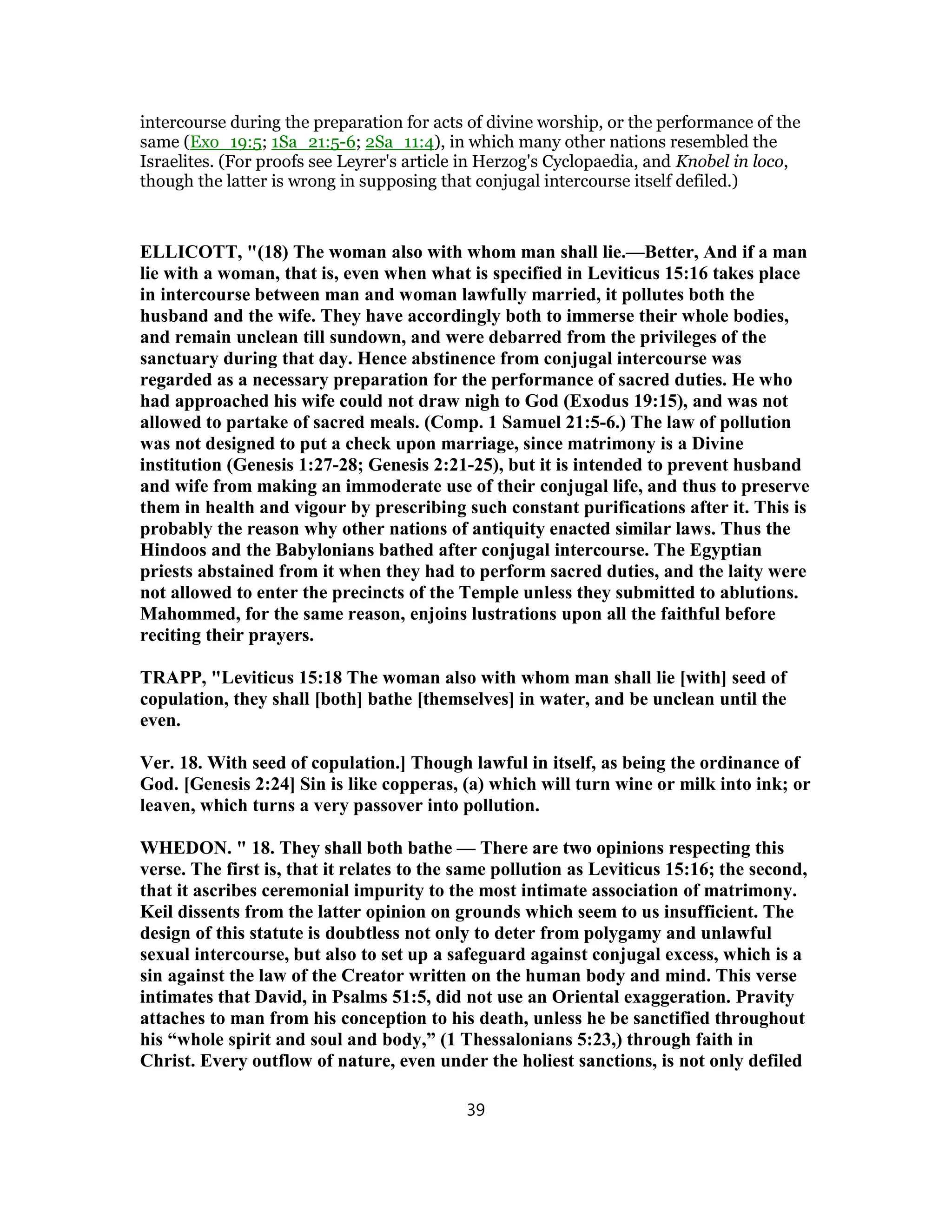 Leviticus 15 commentary | PDF