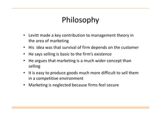 Theodore Levitt | PDF