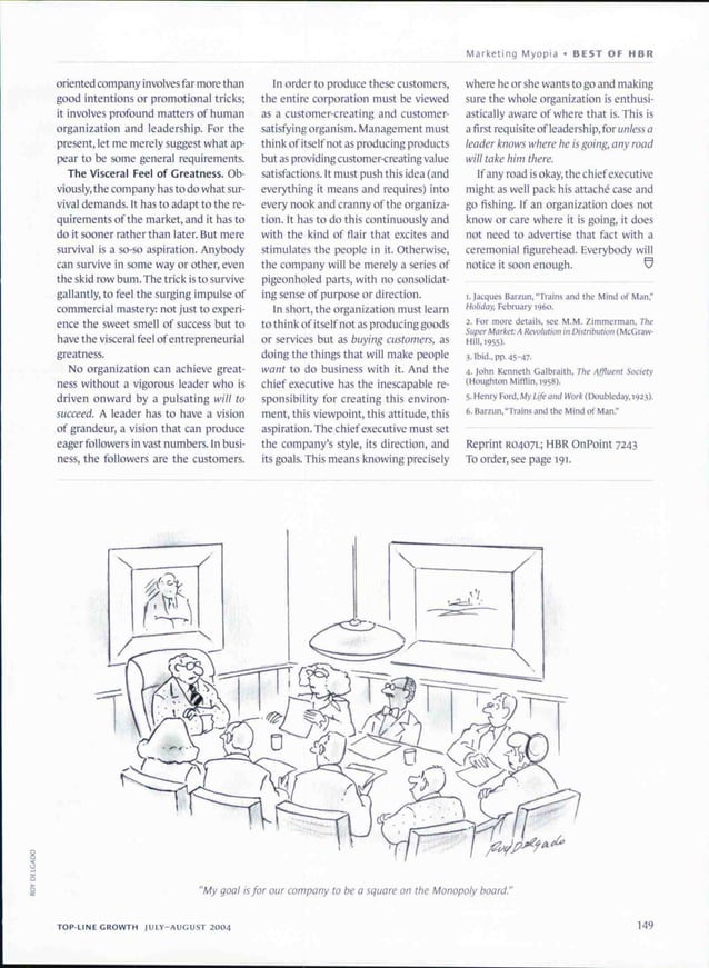 Levitt marketing myopia | PDF