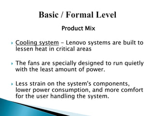 Levitt's Model - Lenovo Computers | PPTX