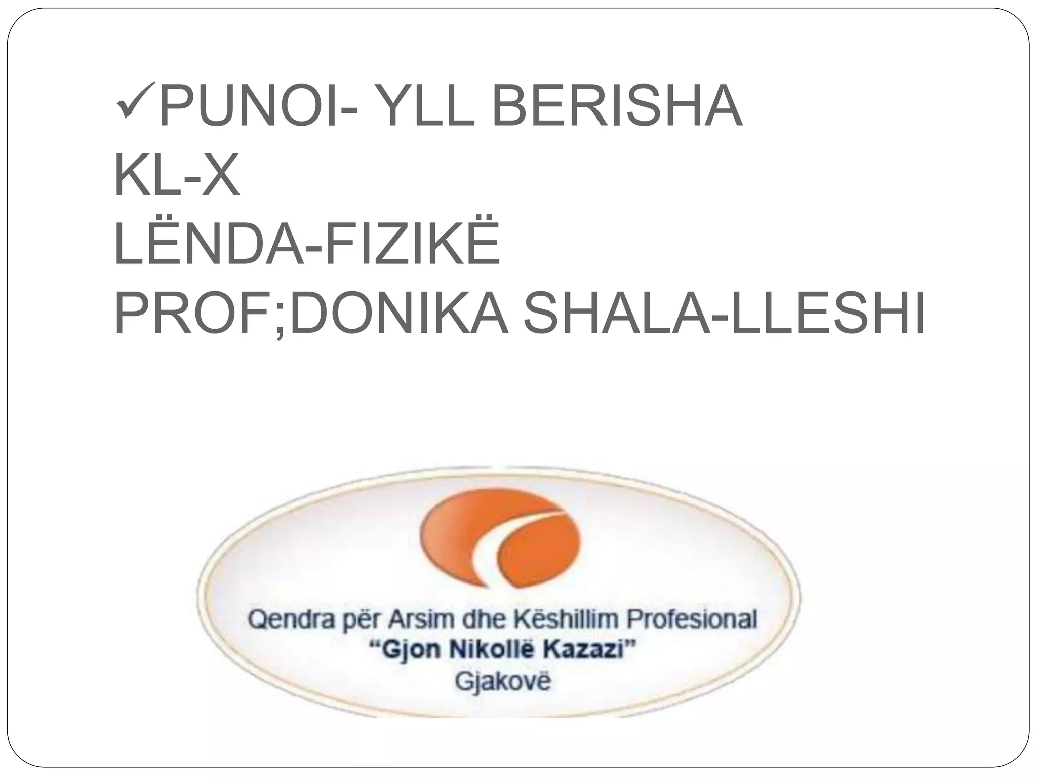 Levizjet drejtvizore- Yll Berisha | PPTX