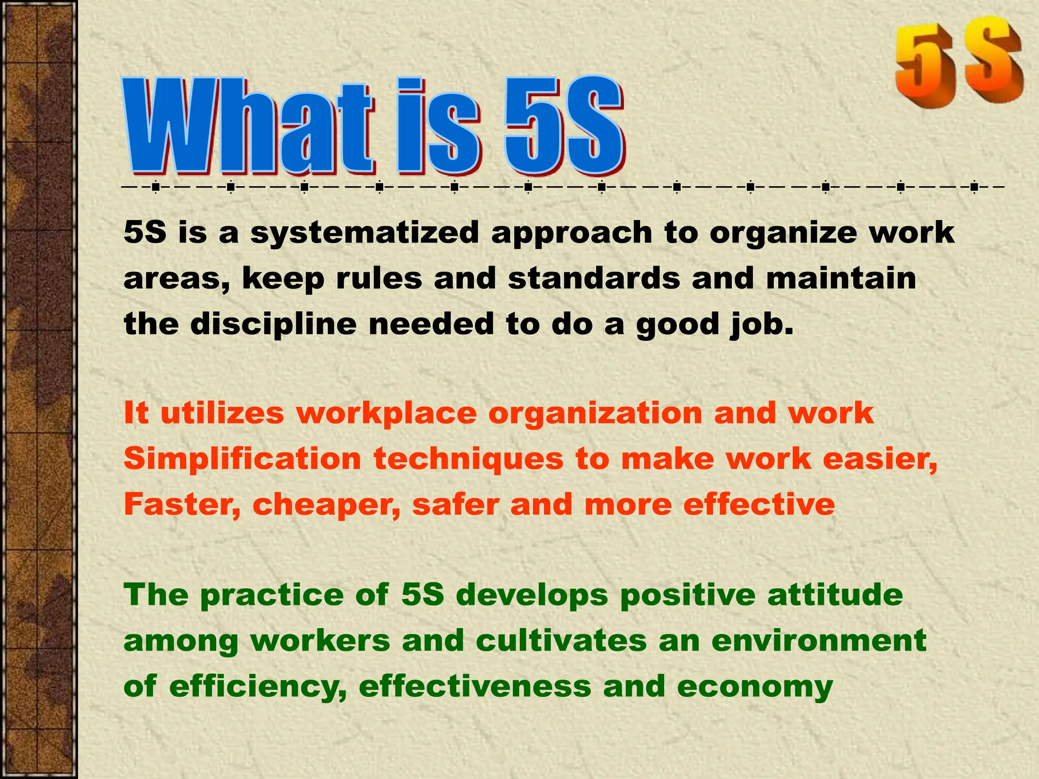 level two fashion design student apply 5S lecture material.ppt