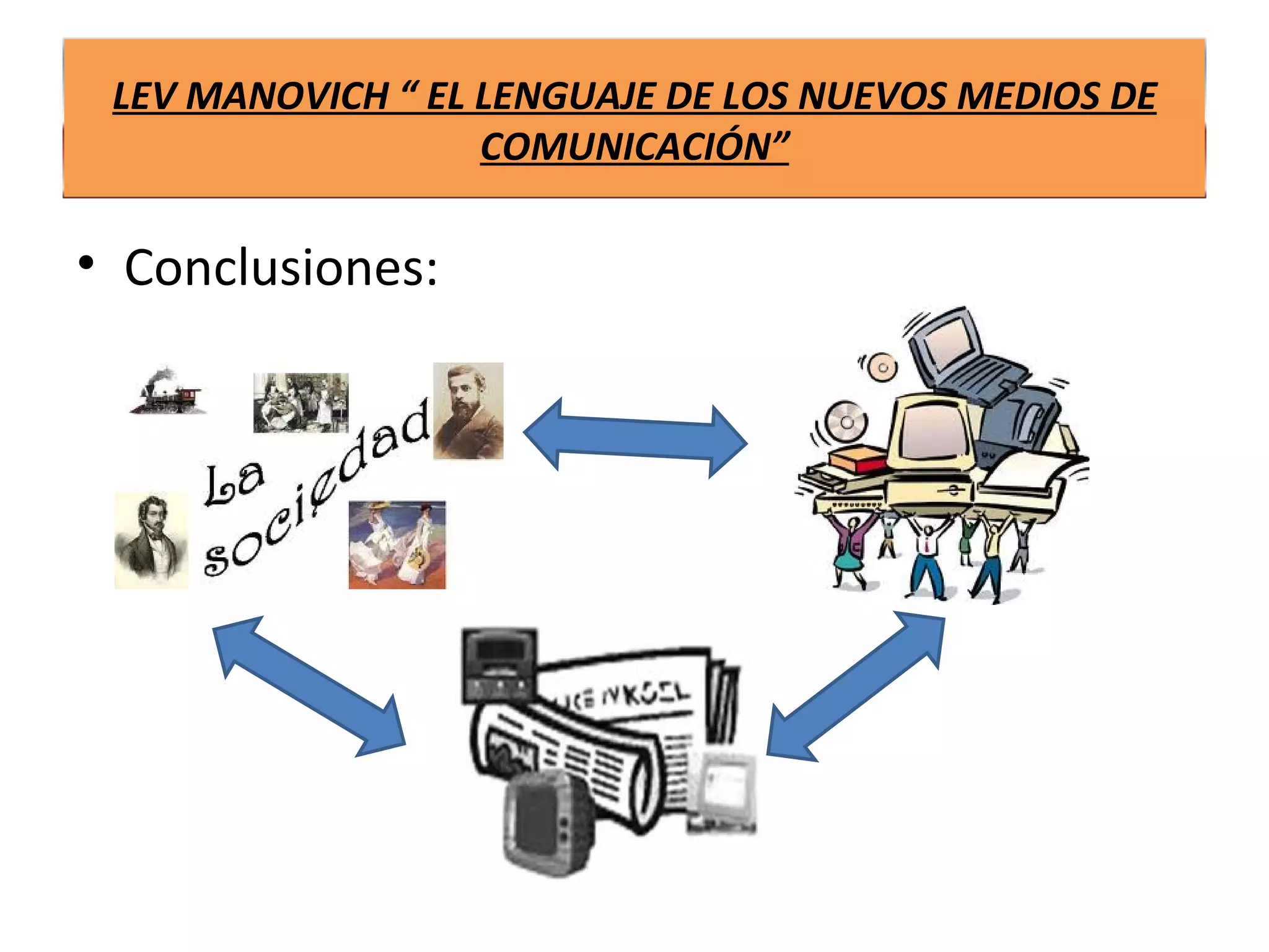 Lev manovich El lenguaje de los nuevos medios de comunicación | PPT