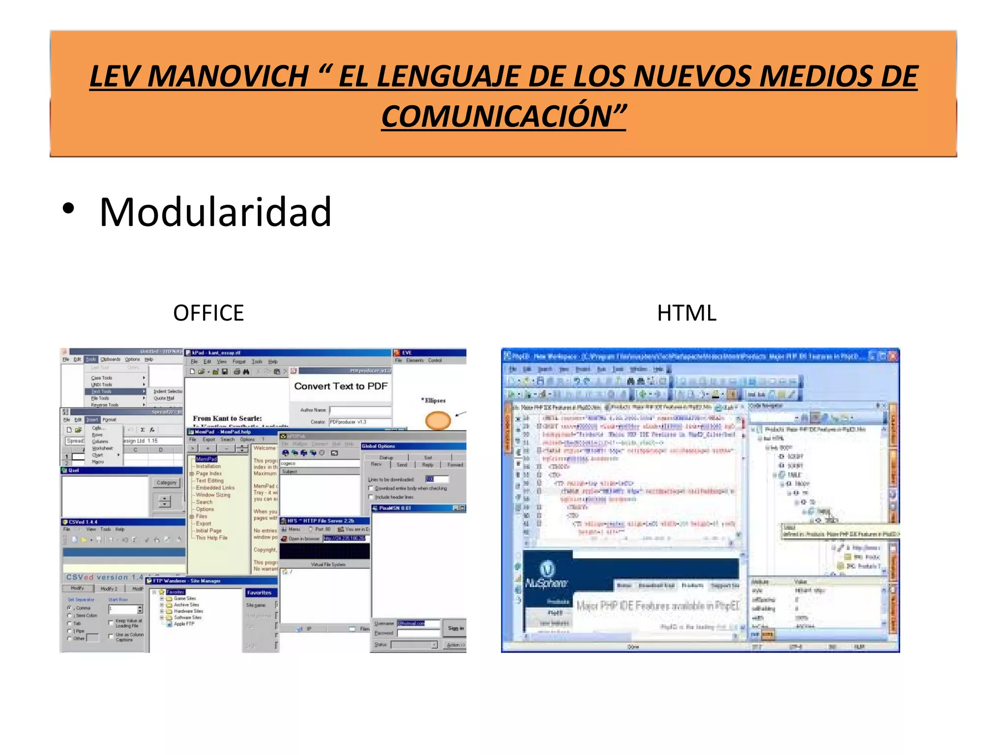 Lev manovich El lenguaje de los nuevos medios de comunicación | PPT ...