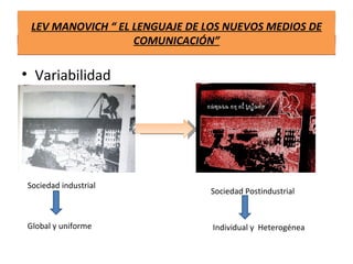 Lev manovich El lenguaje de los nuevos medios de comunicación | PPT
