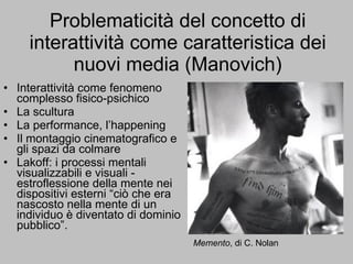 Lev manovich introduzione | PPT | Computing | Technology & Computing