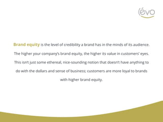 Four steps to build brand equity. | PPT