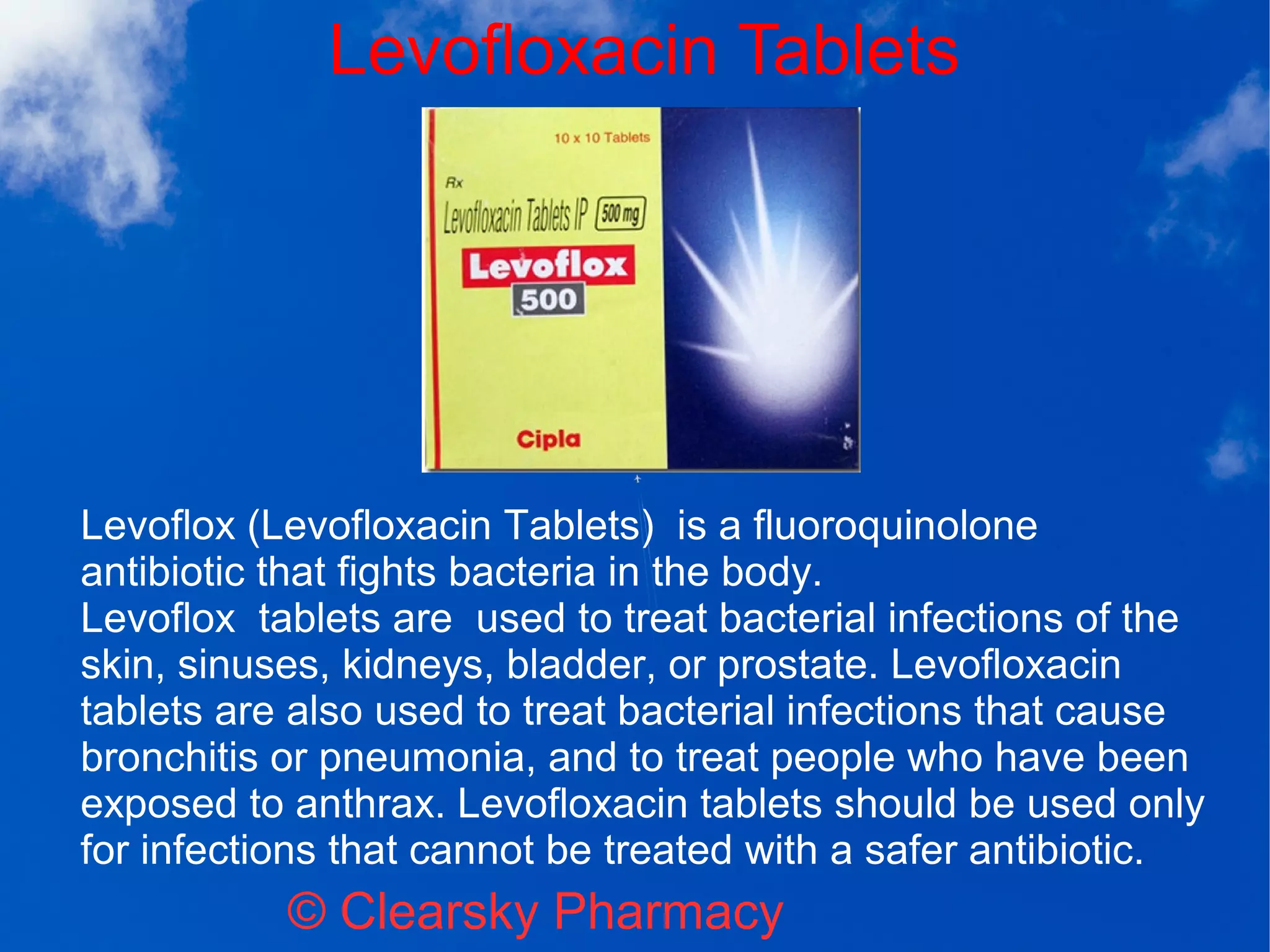 Levoflox (Levofloxacin Tablets) | ODP