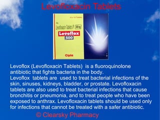Levoflox (Levofloxacin Tablets) | ODP