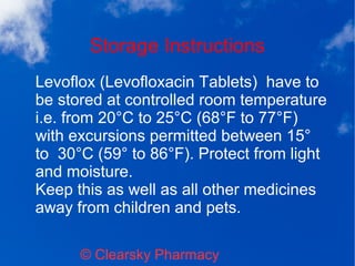Levoflox (Levofloxacin Tablets) | ODP