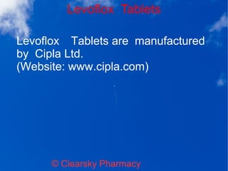 Levoflox (Levofloxacin Tablets) | ODP