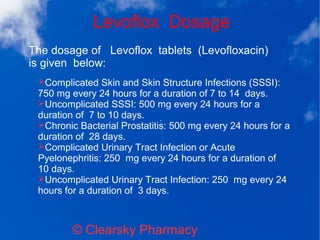 Levoflox (Levofloxacin Tablets) | ODP