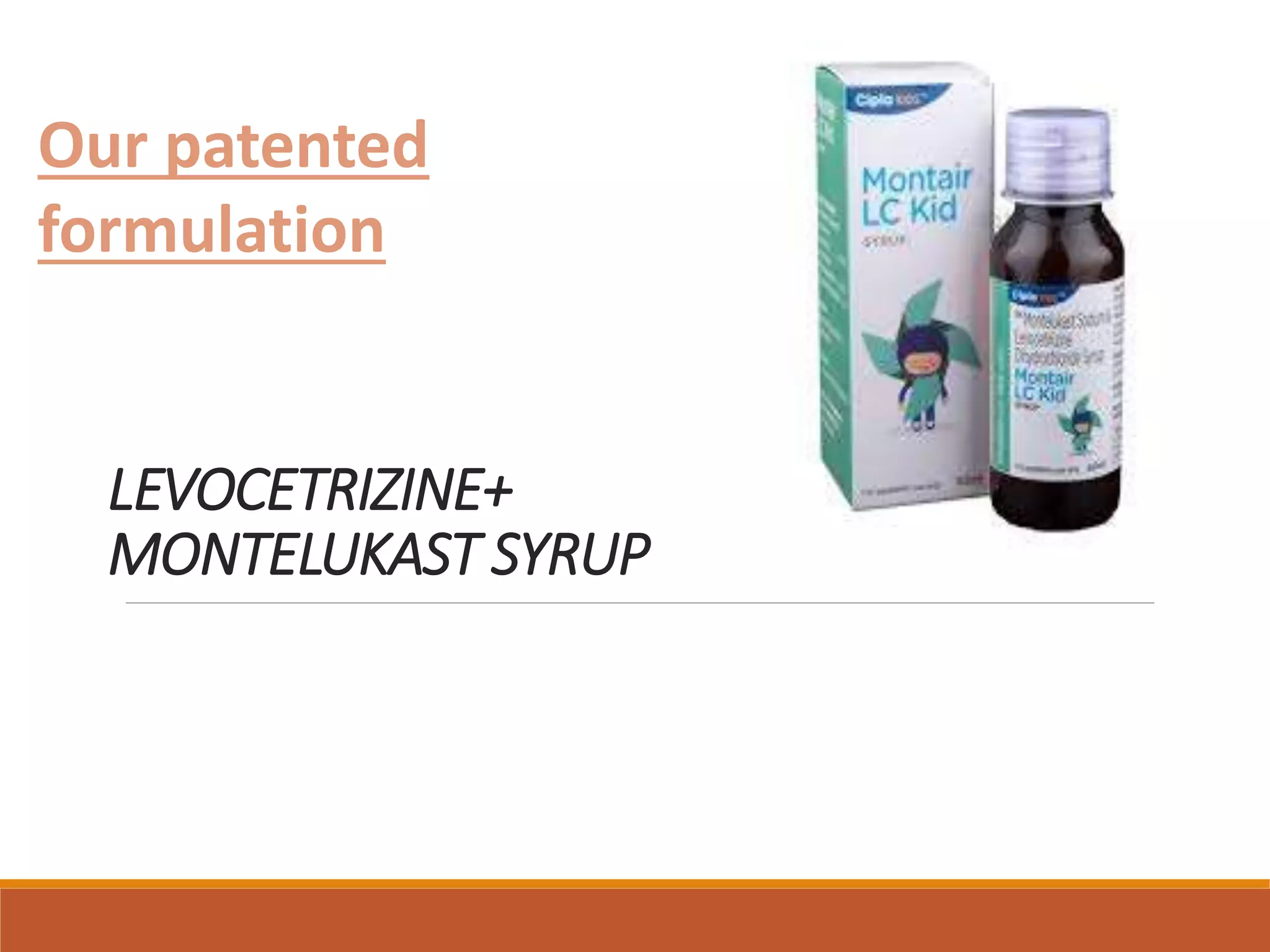 Levo+ montelukast syrup Tirupati group | PPT