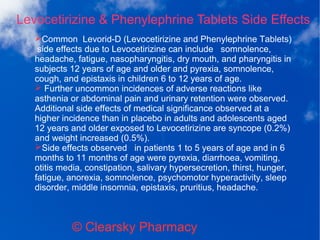 Levorid-D (Levocetirizine and Phenylephrine Tablets) | PPT