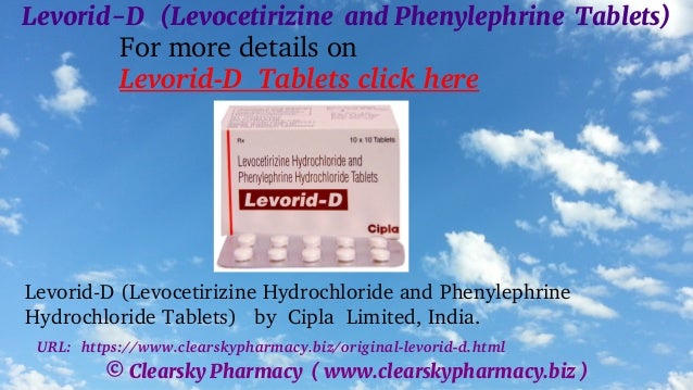 Levorid-D (Levocetirizine Hydrochloride and Phenylephrine Hydrochloride ...