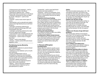 Levothyroxine 50mcg and 100mcg tablets pil, taj pharmaceuticals. | PDF