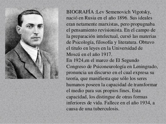Vigotsky Biografia Pdf | LEV SEMIONOVICH VYGOTSKY – XIJMH