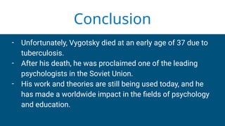 Lev Vygotsky.pptx psychosocial development | PPTX