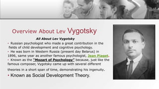 Lev vygotsky Theory of Development & Contribution to Educational ...