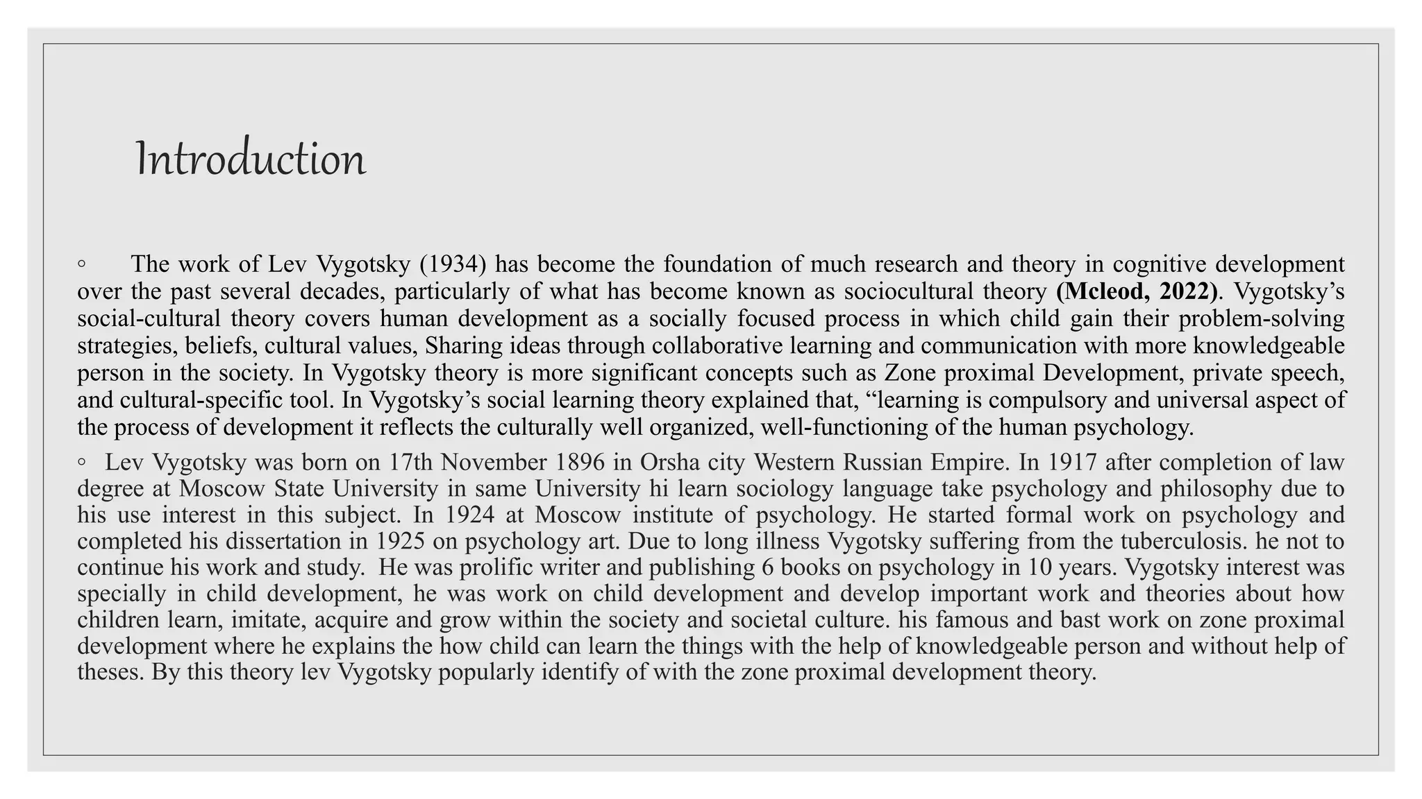 Lev Vygotsky's Socio-cultural Theory.pptx