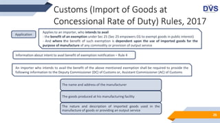 Levy and Exemptions from Customs Duty | PPTX