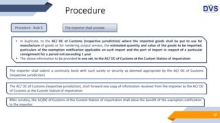 Levy and Exemptions from Customs Duty | PPTX